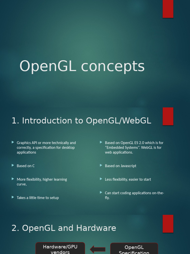 OpenGL Concepts | PDF