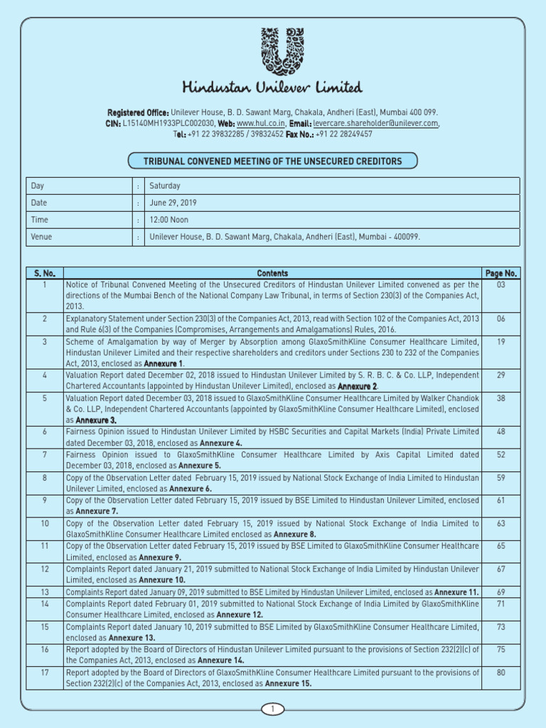 Notice For Unsecured Creditors Meeting Tcm1255 537202 1 en | PDF
