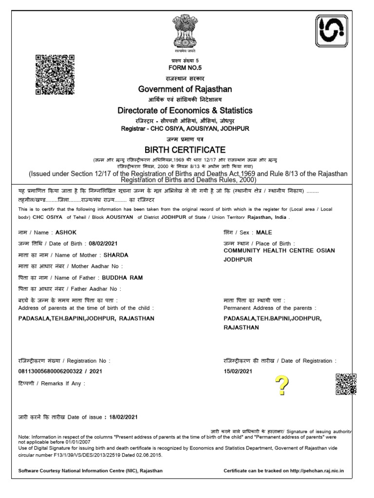 Pehchan Certificate-5 | PDF | Human Rights | Social Institutions