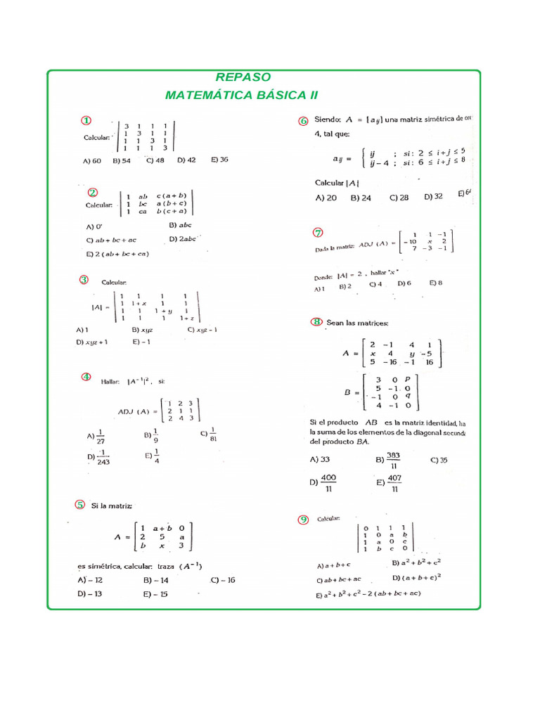 Algebra Lin de Traslado | PDF