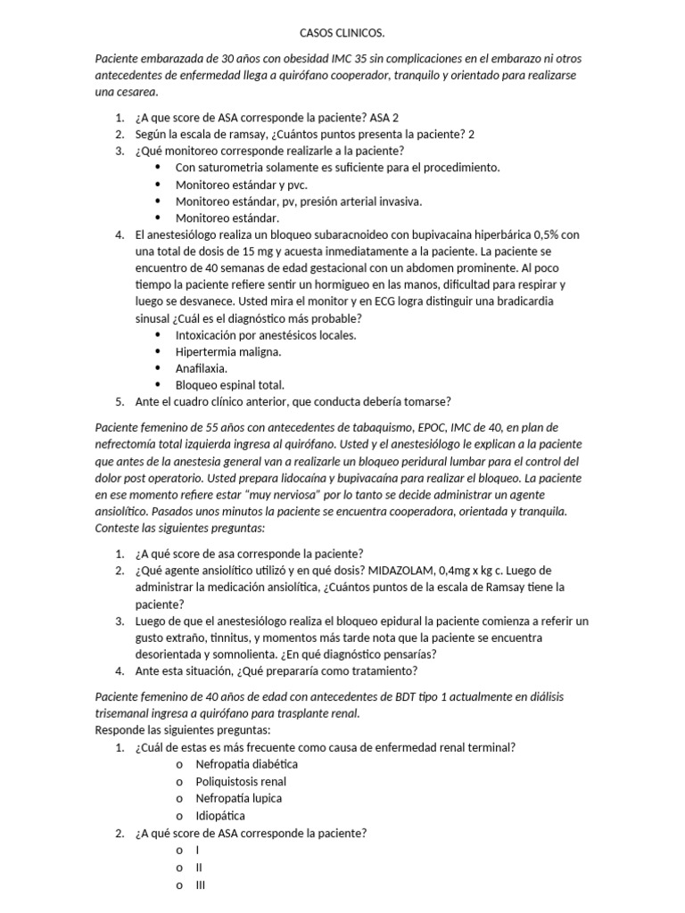 Casos Clinicos | PDF