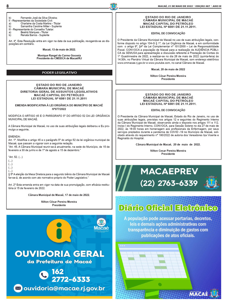 emenda_lei_organica_77_de_2022 | PDF emenda_lei_organica_77_de_2022 | PDF