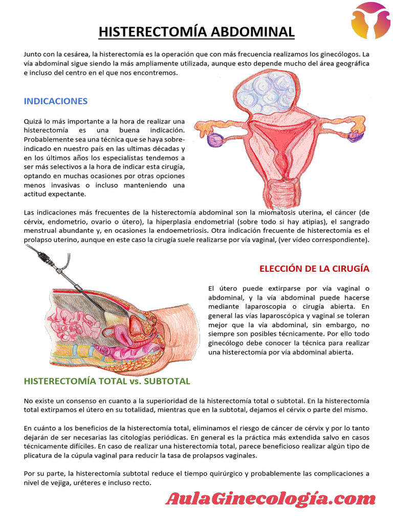 Histerectomía | PDF | Causas de la muerte | Reproducción humana