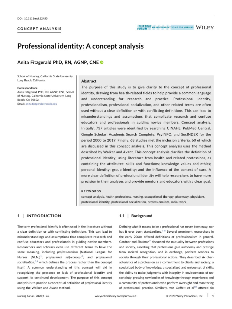 Concept Analysis | PDF