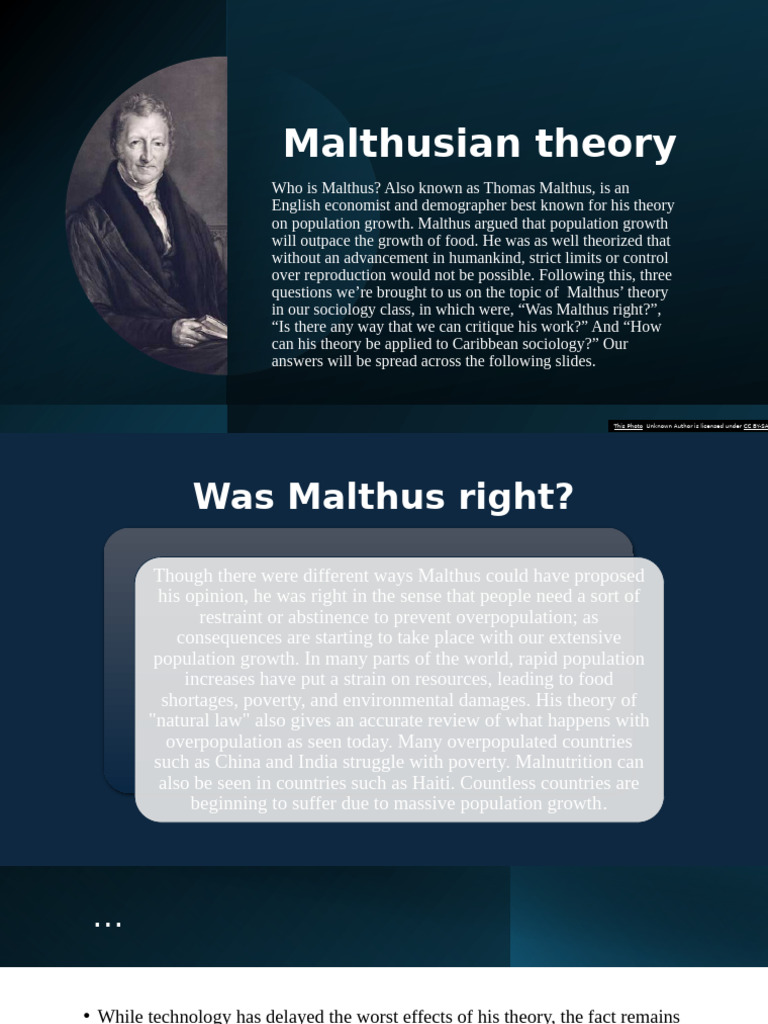 Malthus Theory-Powerpoint Presentation | PDF