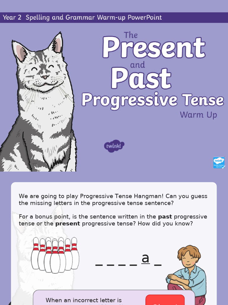 Progressive Tense Game Activities | PDF | Verb | Language Mechanics