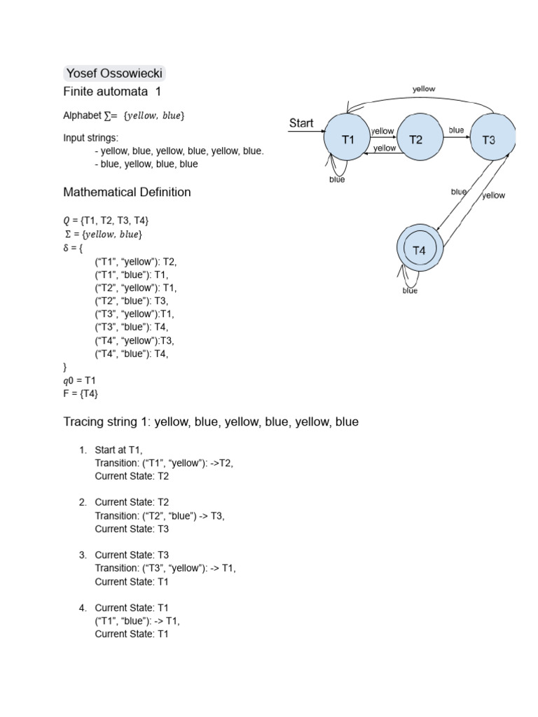 Module 2 - Finite Automata and Computation (Part 2) | PDF