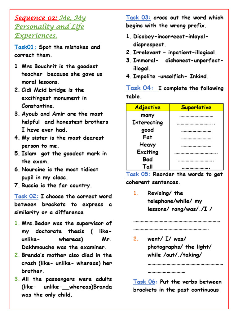 4ms sequence 2 revision for the test | PDF