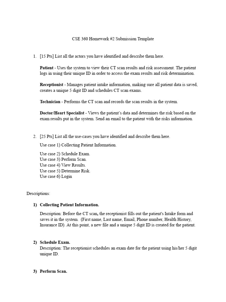 CSE 360 Homework #2 | PDF