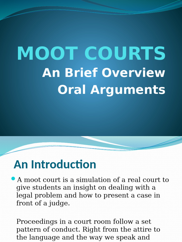 Basics of moot | PDF