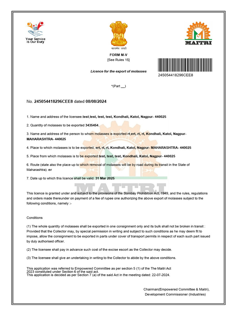 Excise - MV New | PDF | License | Finance & Money Management