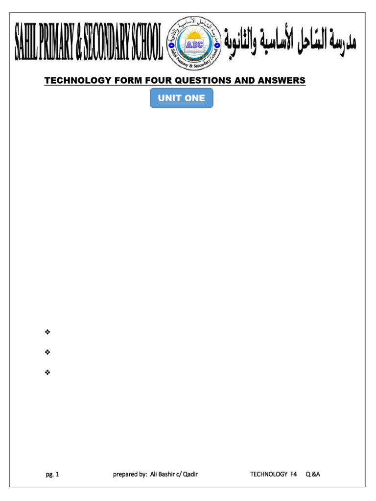 Technology Q & A F 4 | PDF