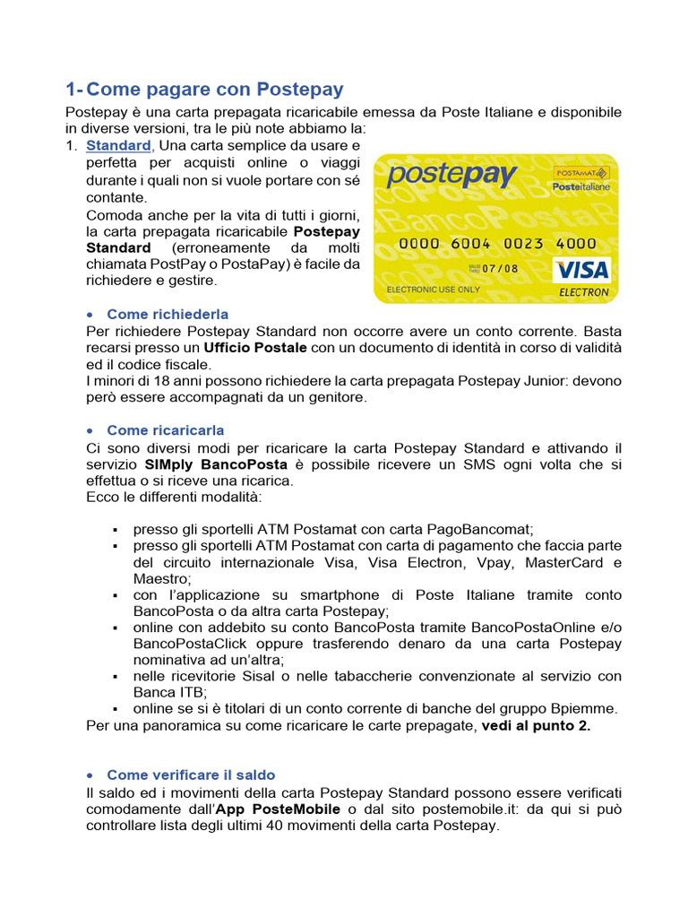 Postepay | PDF