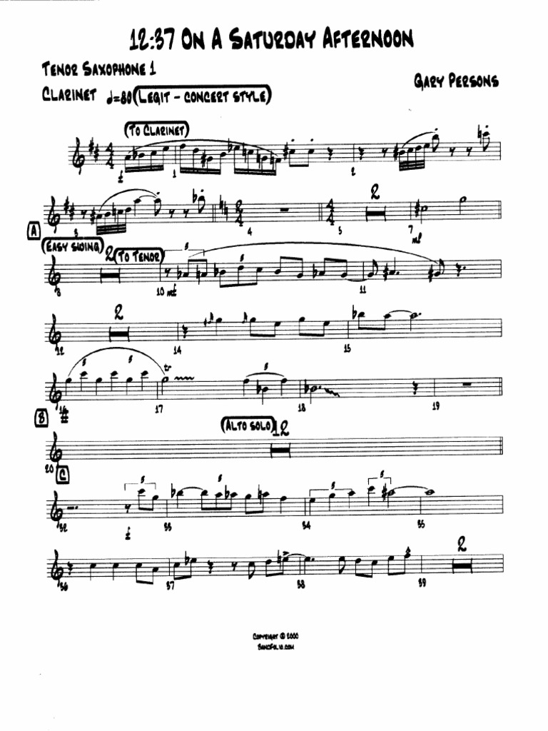 Tenor 1 PG 1 | PDF