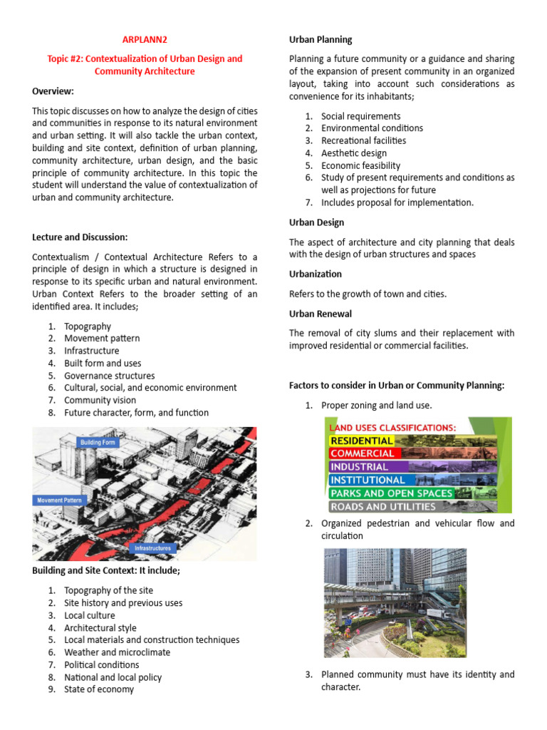 Architectural Planning-topic 1- 3 | PDF