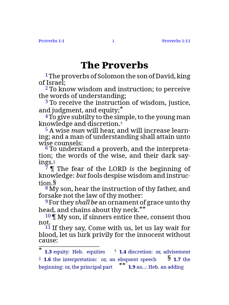 Proverb 2 | PDF