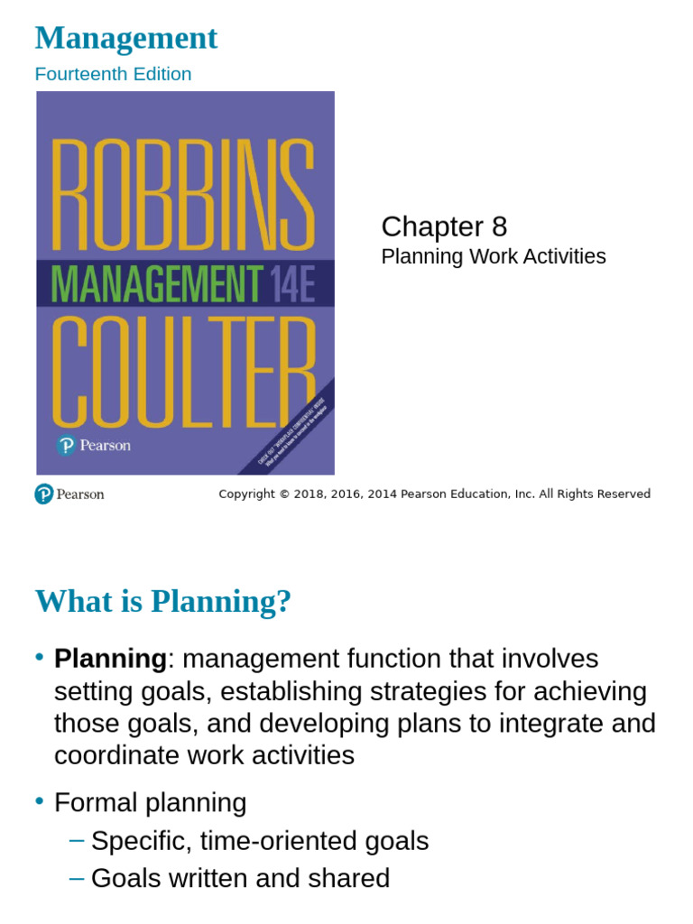 CHAPTER 8 Planning Work Activities | PDF