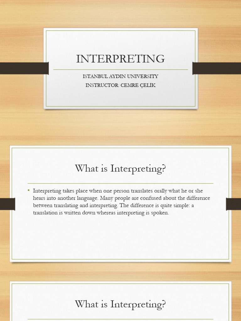 Types of Interpreting | PDF
