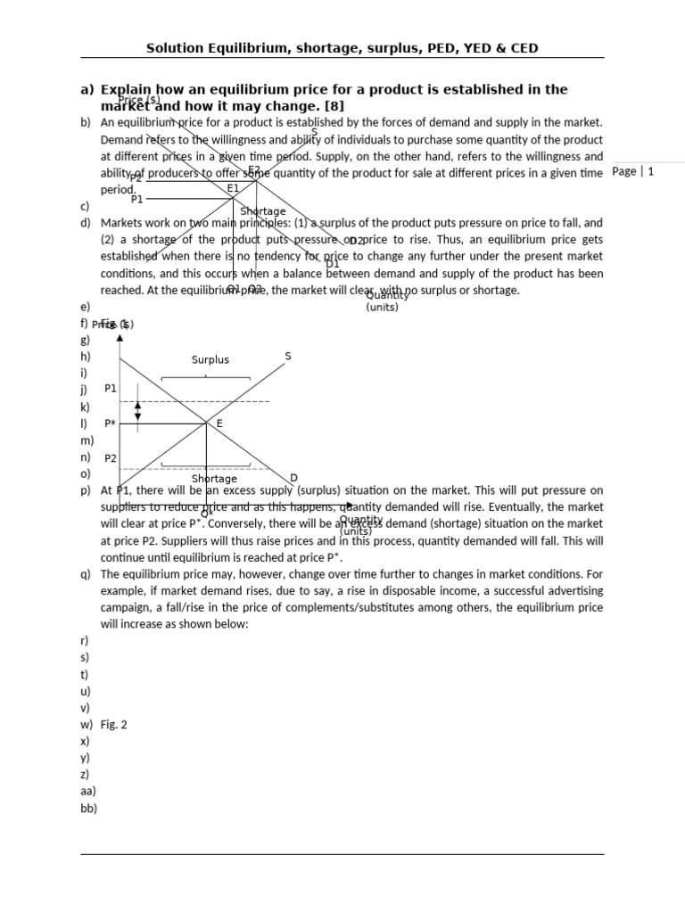 Solution PED, YED & CED | PDF