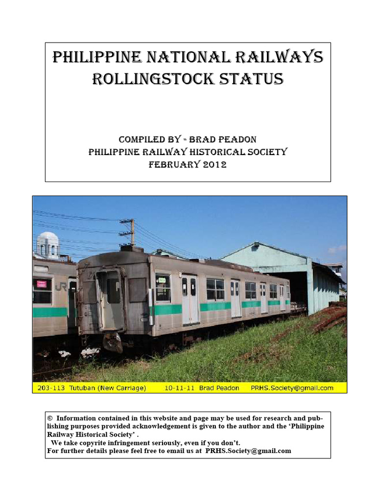 PNR Rollingstock | PDF