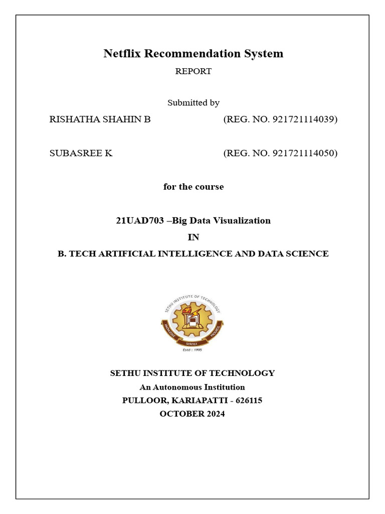 Big Data Report | PDF