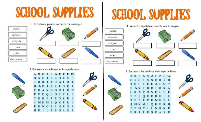 School Supplies 2 Pdf