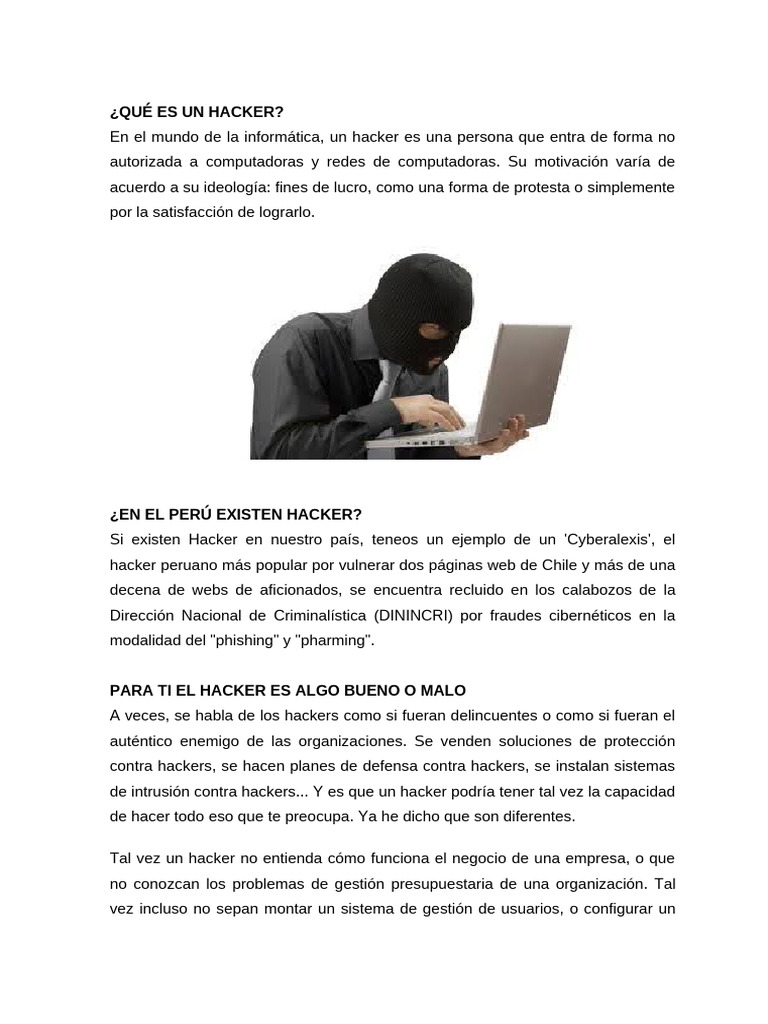 QUÉ ES UN HACKER | PDF
