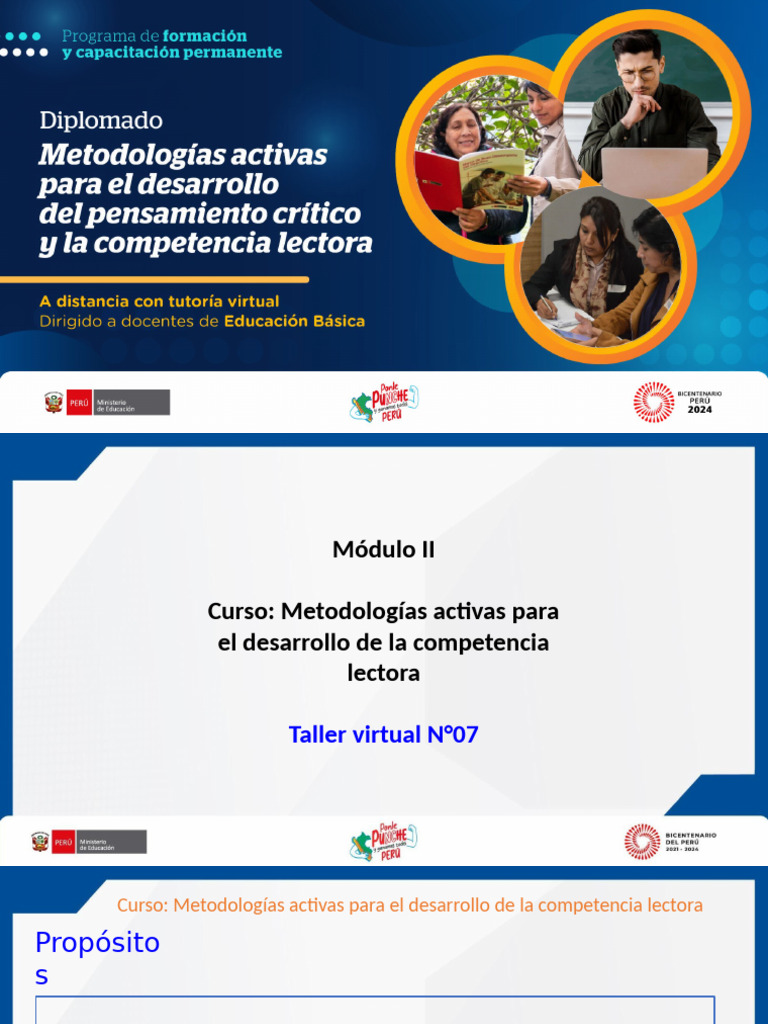 Taller Virtual N ° 7 Metodologías Activas para El Desarrollo de La Comp ...