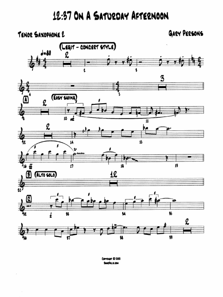 Tenor 2 PG 1 | PDF