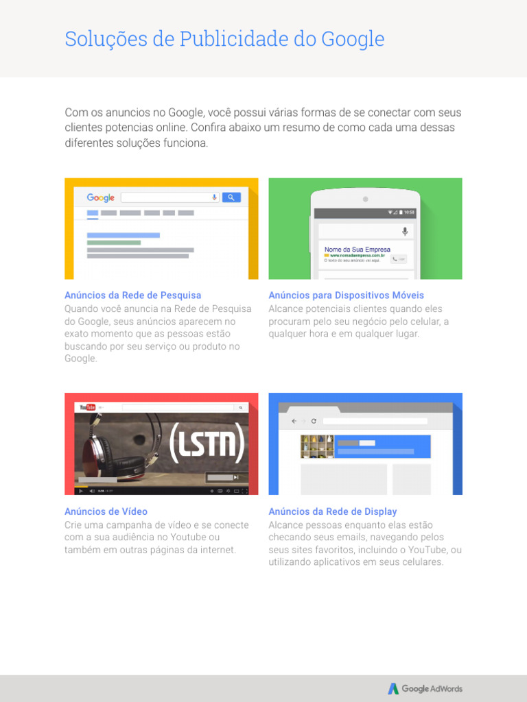 Google Product Offering One Pager-BR | PDF