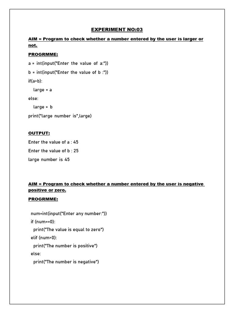 Experiment No 03 | PDF