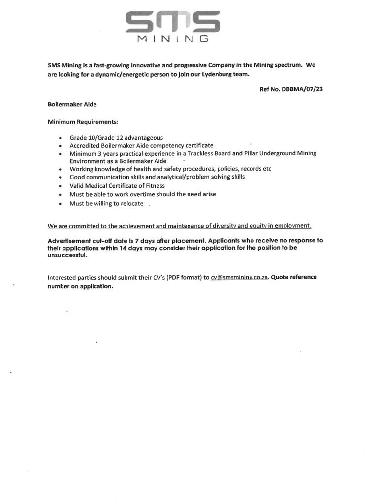 SMS Mining Posts | PDF