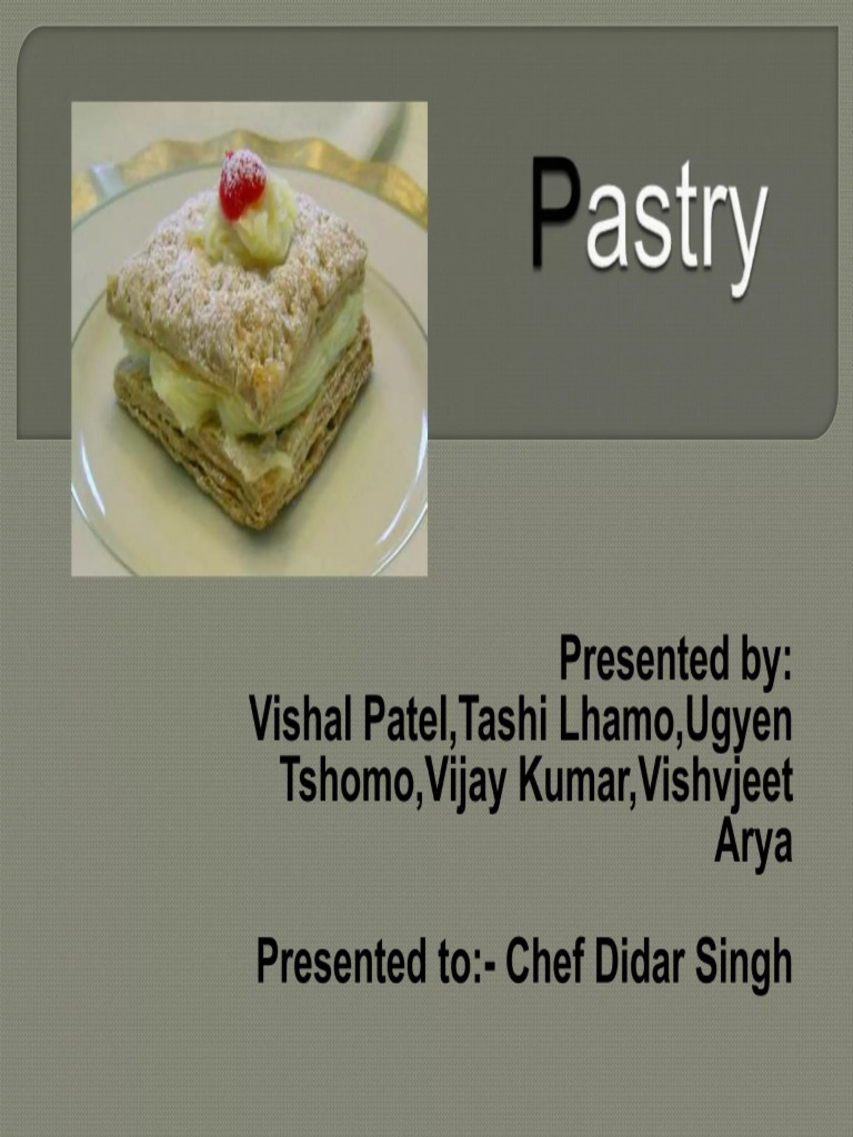 Pastry and Its Types | PDF