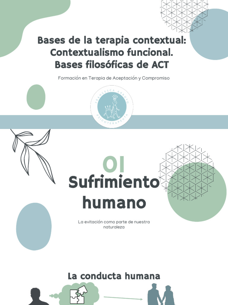 Bases Filosóficas de ACT - Clase Instituto Act Peru - Clase 1 | PDF