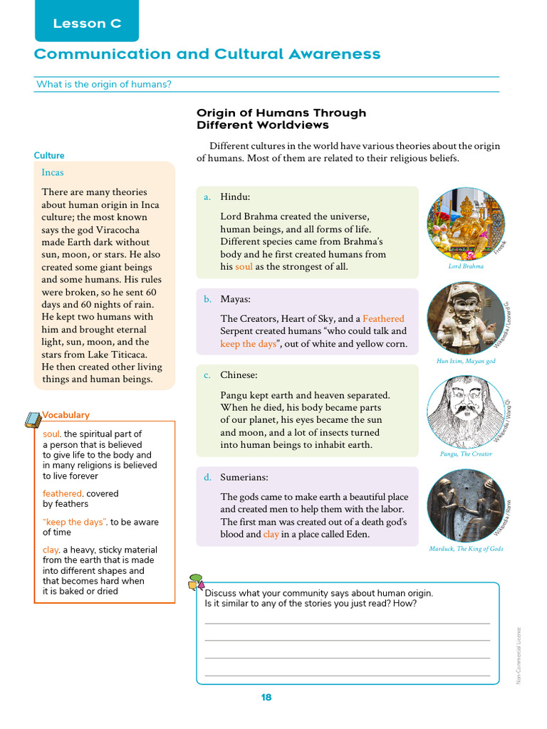 Communication and Cultural Awareness: Lesson C | PDF