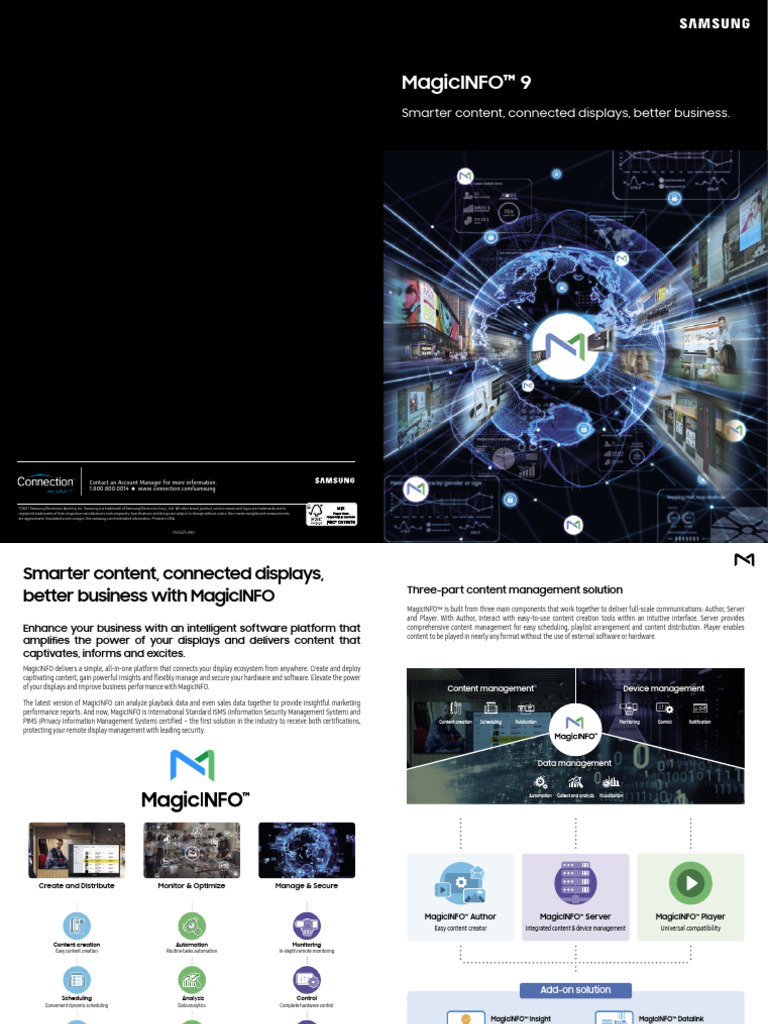 Samsung Magicinfo 9 Brochure | PDF