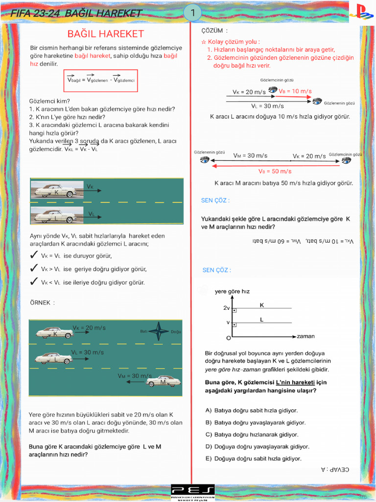 Bağıl Hareket - Nehir Problemleri - 240319 - 231846 | PDF