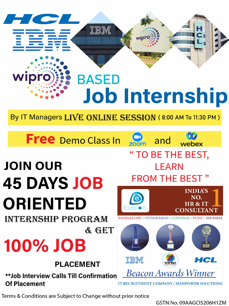 Job Internship and Placement - Questions & Answers For MNC's | PDF