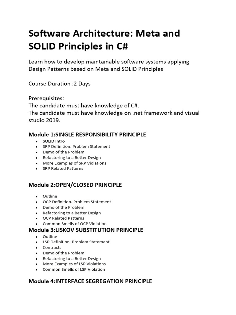 SoftwareArchitecture | PDF