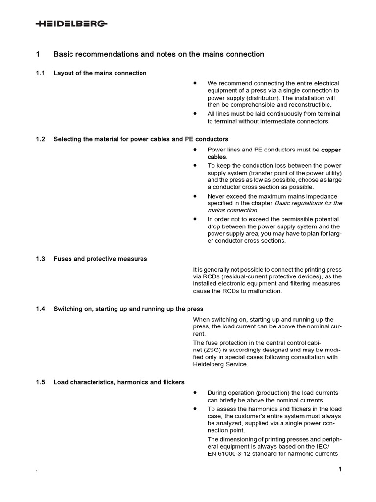 Notes On The Mains Connection | PDF