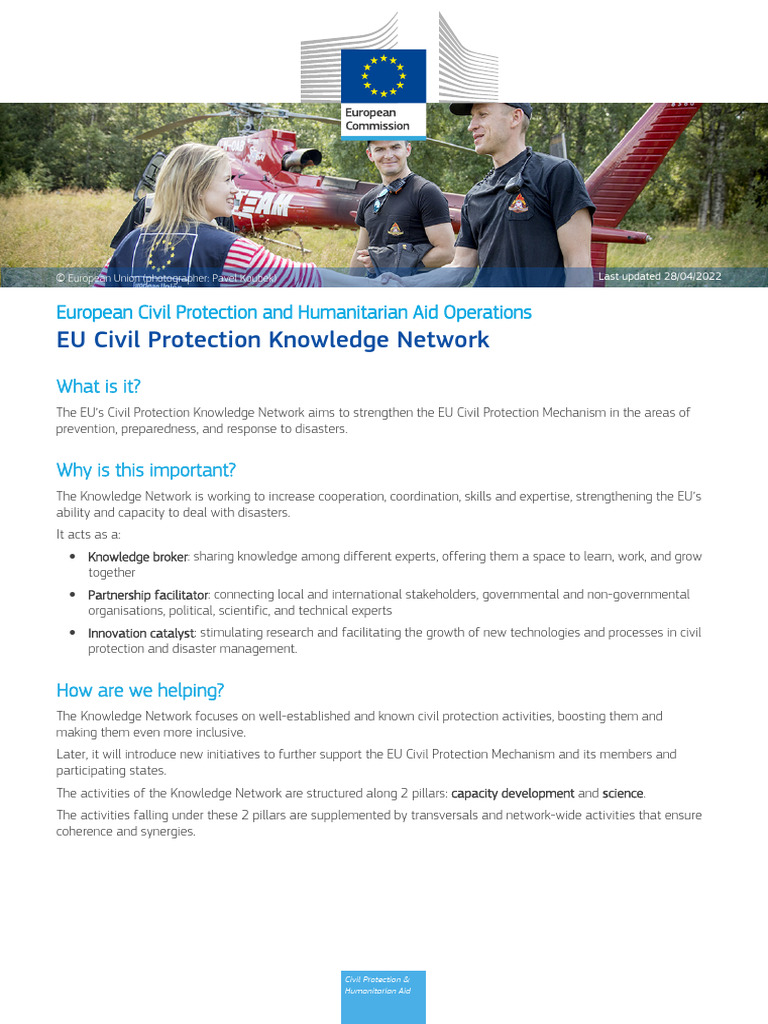 FST EU Civil Protection Knowledge Network EN - 0 | PDF