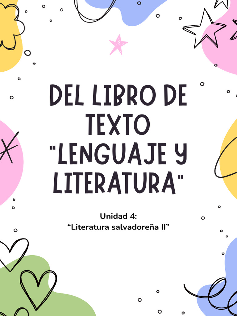 Unidad 4 de Libro de Texto Lenguaje y Literatura. Segundo Año de ...