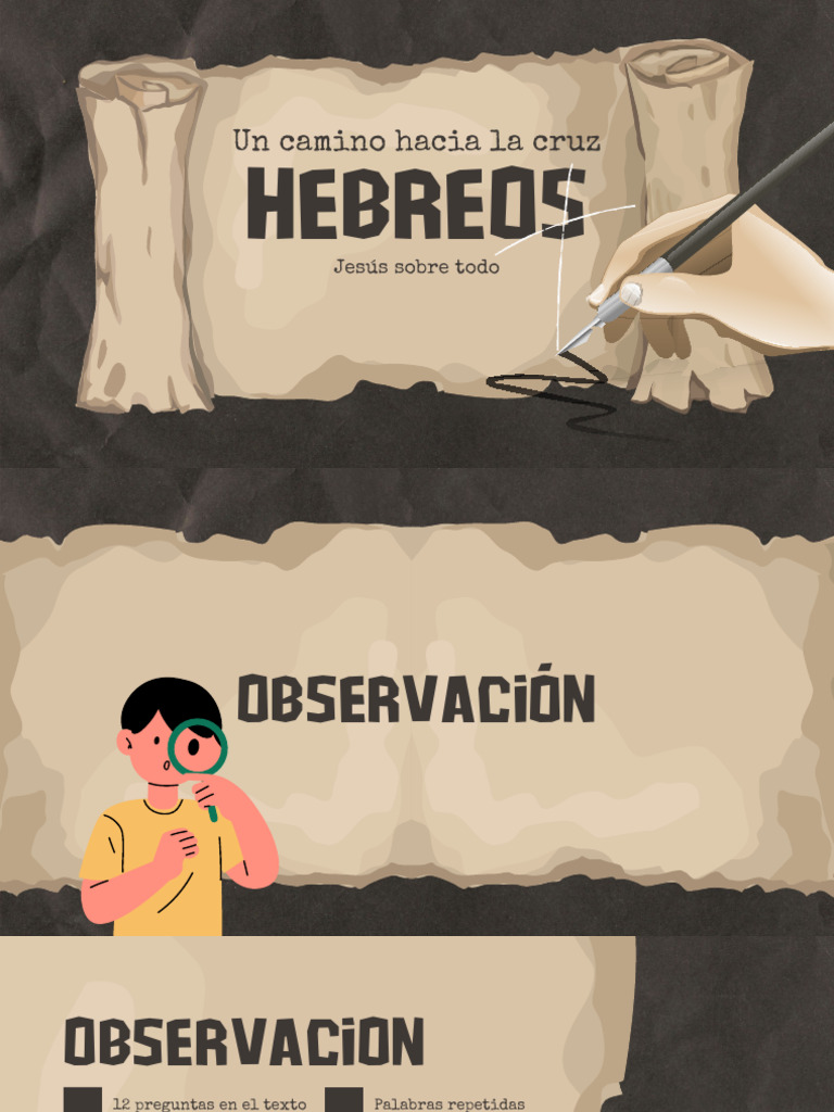 Análisis del Libro de Hebreos en la Biblia | PDF | Epístola a los ...
