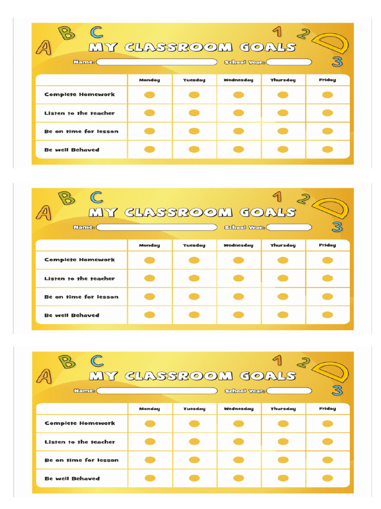 Classroom goals | PDF