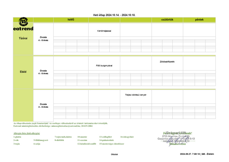 Óvoda 42. Hét | PDF