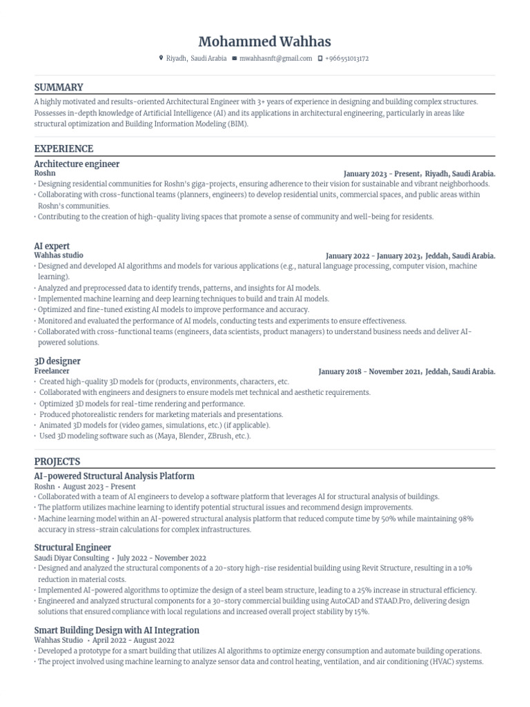 Mohammed Wahhas, Resume | PDF