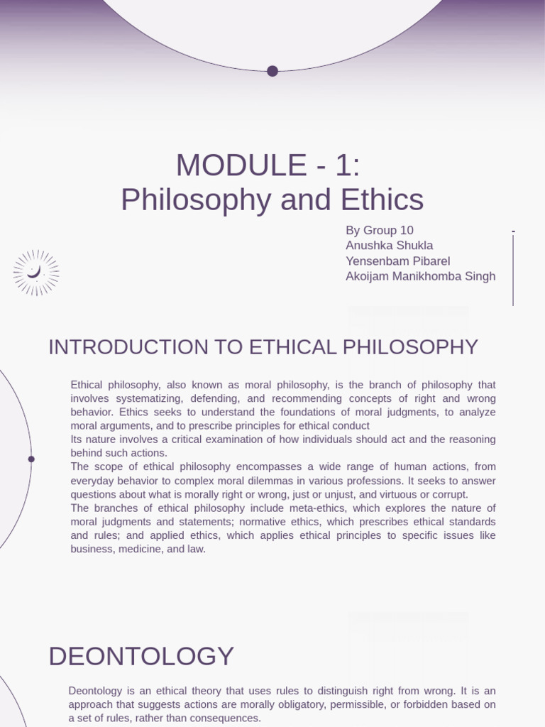 Philosophy & Ethics | PDF