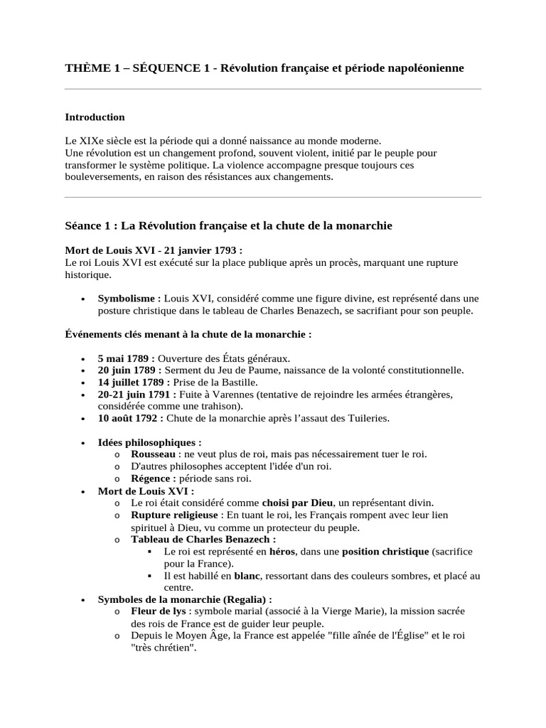 THEME 1 sequence 1 note | PDF