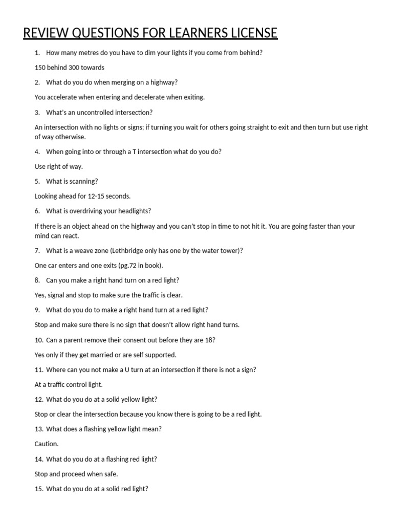 Learners Review Questions | PDF