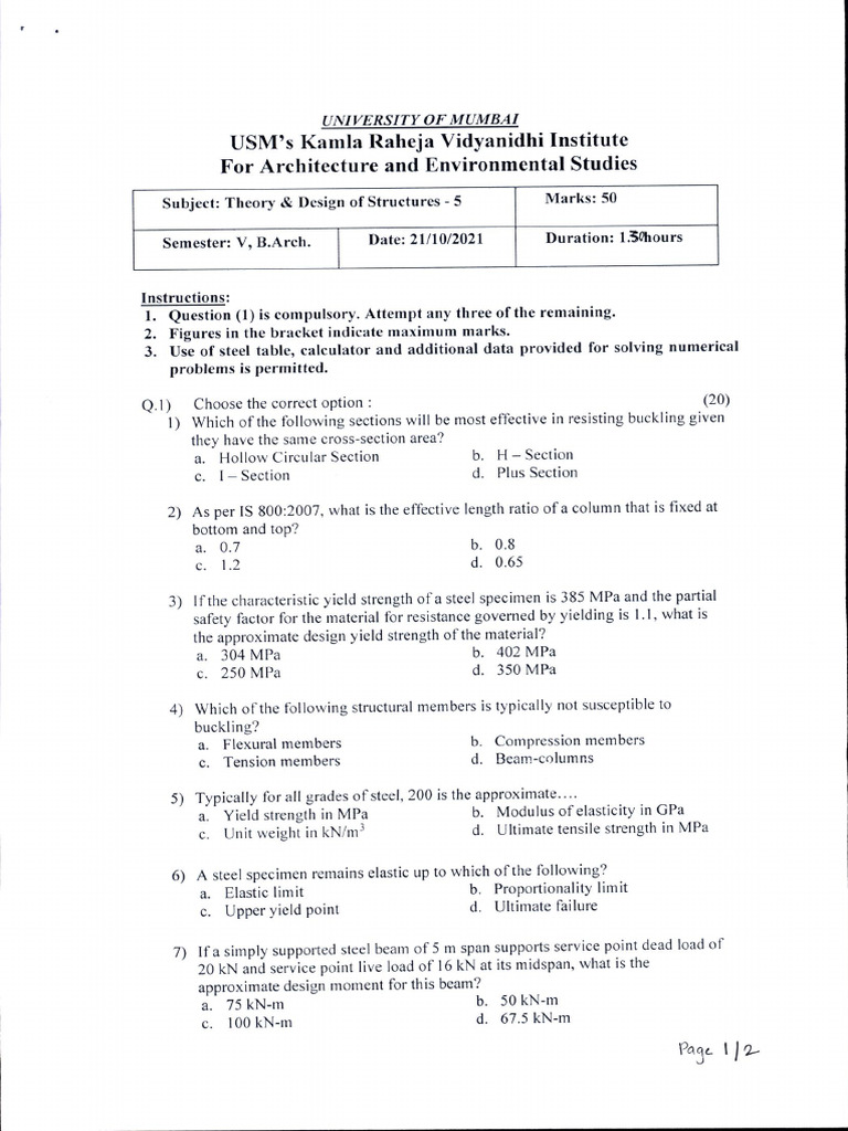 Struct Oct 2021 | PDF